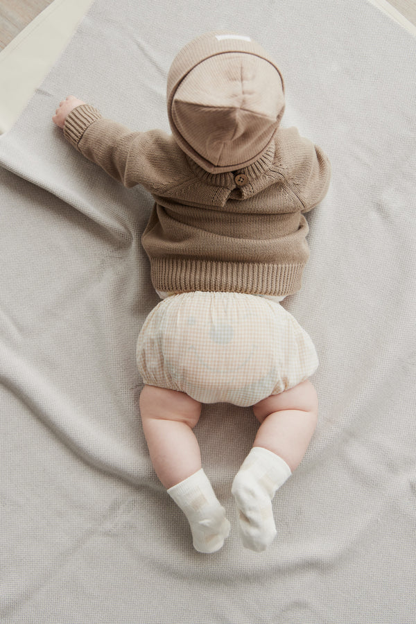 Organic Cotton Classic Bloomer | Sesame Gingham