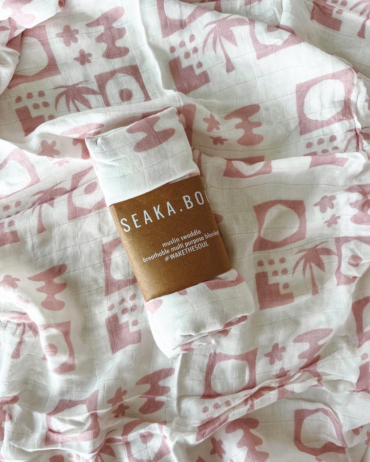 Seakaboo Organic Bamboo Cotton Baby Swaddle|Wrap - Zailie