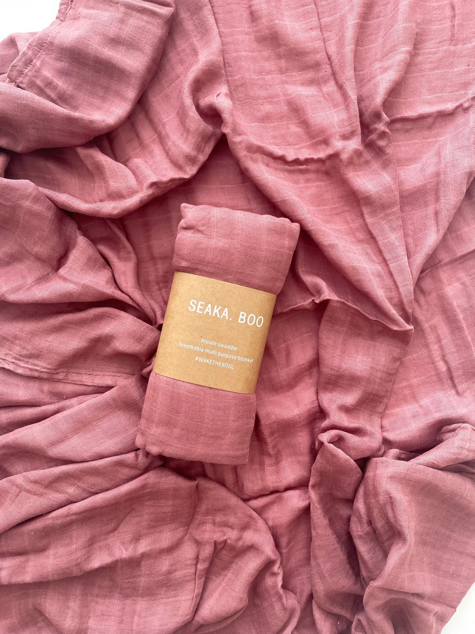 Seakaboo Organic Bamboo Cotton Baby Swaddle|Wrap - Earth